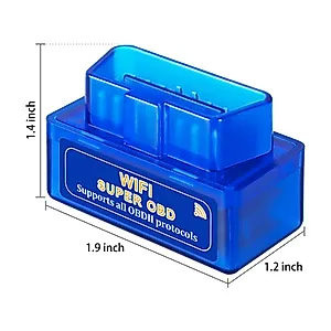 OBD2 Scanner WiFi for Android iOS(iPhone iPad), Launchh OBDII Auto Diagnostic Scan Tool, Car Diagnostic Scanner, Car Error Code Reader Elm327 OBD