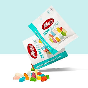 Albanese World's Best Zero Sugar Candy, 12 Flavor Gummi Bears, 3.5 Ounce (Pack of 12), Packaging May Vary