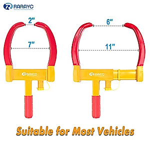 Wheel Lock Universal Heavy Duty Security Trailer Wheel Locks Tire Anti Theft for Most Cars Motorcycle SUV Golf Boat