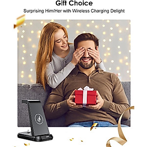 Wireless Charger for Samsung Phones Watch Earbuds (Not for Samsung Z Flip & A Series), SWIO 3 in 1 Charging Station for Samsung Watch 6/5/4/3, S24 S23 S22 S21 S20 /Note 20 10/ Z Fold 4 3, Buds/2/Pro