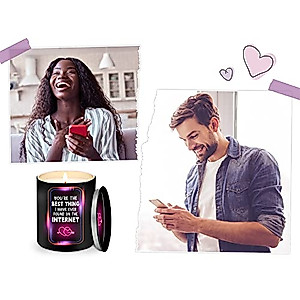 Couple Gifts for Her, Him, Gifts for Girlfriend, Boyfriend, Valentines Day, Anniversary, Christmas, Birthday Gifts for Couple, Funny Husband and Wife Gifts, Vanilla, Lavender Scented Candle 10oz