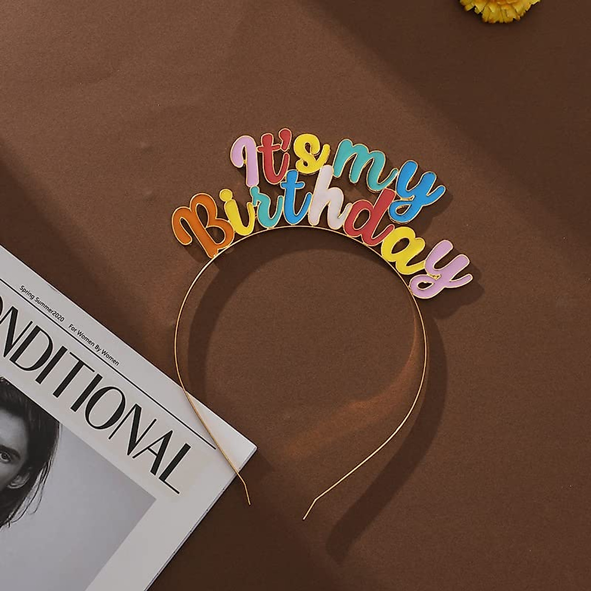 Happy Birthday Tiara for Women It's My Birthday Headband for Girls Birthday Party Headpiece Hair Accessories for Daughter Sister Best Friends Birthday Gifts