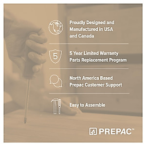 Prepac Simply Modern Nightstand Bedside Table, Natural Oak Nightstand for Bedroom, End Table with 3 Drawers 26.5" W x 26.75" H x 16" D