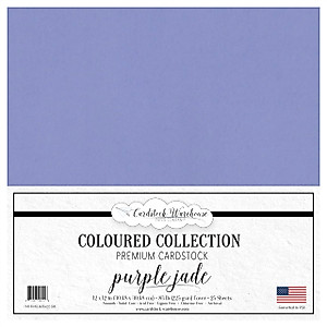 Cardstock Warehouse Lessebo Purple Haze (Previously Purple Jade) - 12 x 12" - 83 Lb. / 225 Gsm Matte Premium Cardstock Paper - 25 Sheets