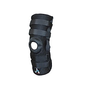 ALPS Coolfit Extended Knee Brace, Prevent or Reduce Severity of Knee Injury, Soft and Breathable, Pull On with Adjustable Hinges, Small Size