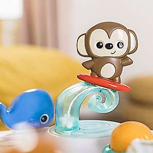 Bright Starts Around We Go 2-in-1 Walk-Around Baby Activity Center & Table, Tropic Cool, Ages 6 Months+