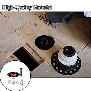 HQPARRTS ITD5135 Freestanding Bathtub Rough-in Kit With stainless steel Tail Pipe and PVC Adapter Compatible With all freestanding bathtubs,standard bathtubs and Floor Mounted Bathtub