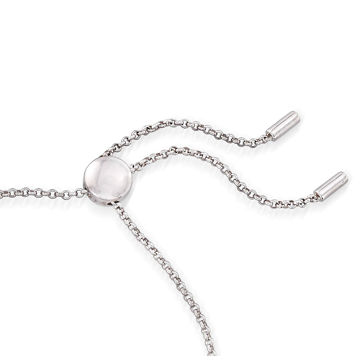 Ross-Simons Sterling Silver and 14kt Yellow Gold Sand Dollar Bolo Bracelet