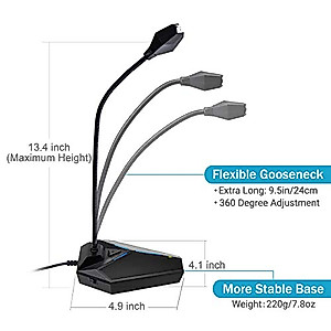 CMTECK USB Computer Microphone, Plug &Play Desktop Omnidirectional Condenser PC Laptop Mic, Mute Button with LED Indicator, Compatible with Windows/Mac, Ideal for YouTube, Skype, Recording, Games