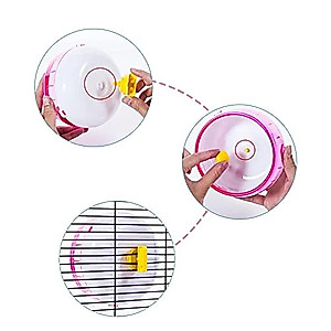 MGWYE Hamster Wheel Non-Slip Silent Running Exercise Wheel Toys for Gerbil Chinchilla Small Pet Cage Accessories (Color : Blue)