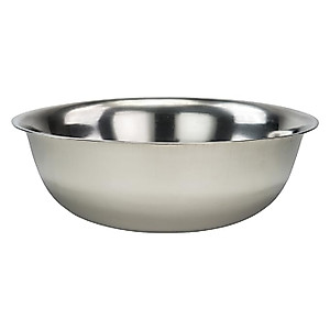 Winco MXBT-500Q Mixing Bowl, 5 Quart, Silver