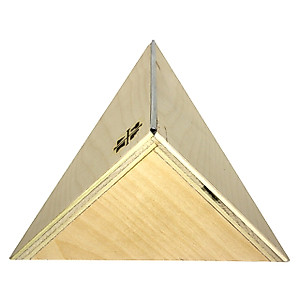 XL Polebank Fingerboard Obstacle - Handmade Ramp in USA - Large Park Sized with Steel Rail - 12" Long, 4.5" Tall - Teak Tuning