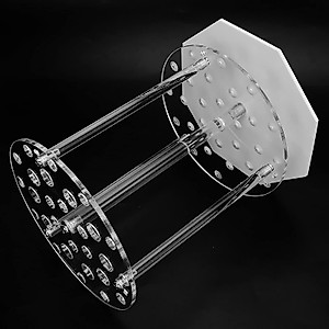 Pipette Rack Test Tube Rack, 28-Holes Pipette Rack Lab Pipette Holder Plexiglass for Student and Teacher for Chemical Laboratory