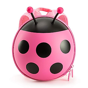 KIDDIETOTES Mini Ladybug Backpack with Safety Harness for Kids, Toddlers, and Children - Perfect for Daycare, Preschool, and Pre-K
