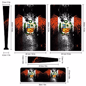 Peru Flag Compatible with PS5 Console and Controller Sticker Skin, Durable, Scratch-Resistant, and Bubble-Free (Digital Version)