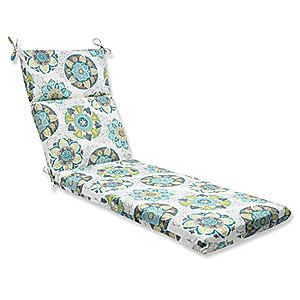 Pillow Perfect Outdoor Allodala Chaise Lounge Cushion, Oasis,72.5 in. L X 21 in. W X 3 in. D