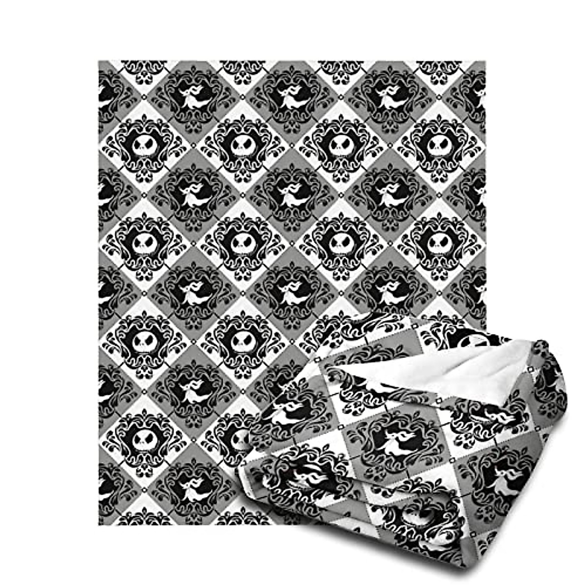 Nightmare Christmas Throw Blanket 60x50 Inches Soft Plush Blanket for Couch Car Bed Christmas