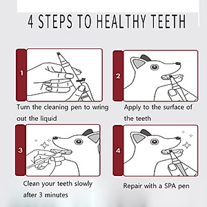 alievoke Pet Teeth Repairing Kit, Puppy Teeth Repairing Kit, Pet Dog Cat Teeth Cleaning Pen Set for Dental Care (1 PCS)