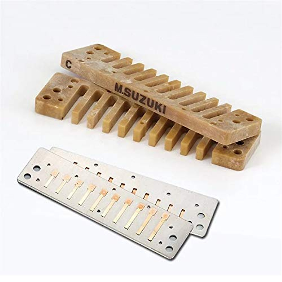 WAAZVXS M20 Diatonic Harmonica 10 Holes 20 Notes Blues Harp Key of C D Professional Musical Instruments (Color : Key of Low F)