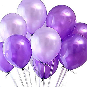 Purple Gold Bridal Shower Decorations Qian's Party Purple Gold Confetti Ballons Polka Dot Fans/Bride to Be Banner Purple Gold, Hen Party Engagement Banner Bachelorette Party Decorations