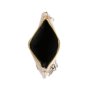 DELUXITY Essential Casual Functional Multi Pocket Double Zipper Crossbody Purse Bag for Women (Dark Taupe)