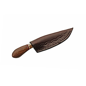 Little Doe Bone/Wood Handle 4.75″ Stainless Steel Hunting Knife