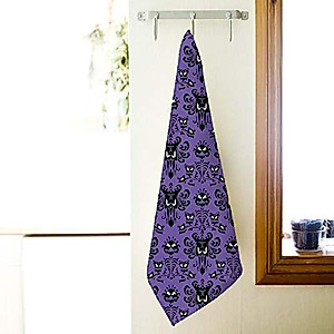 MSGUIDE Haunted Mansion Hand Towels Ultra Soft Highly Absorbent Bathroom Towel Multipurpose Thin Kitchen Dish Guest Towel for Bathroom, Hotel, Gym and Spa Christmas Decor (27.5" x 15.7")