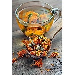 Calendula Flowers - 100% Natural - 1 lb (16 oz) - Herbal Tea - EarthWise Aromatics