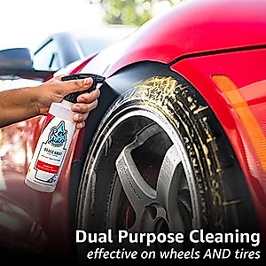 REV Auto Complete Wheel Cleaning Kit - 5 Item Car Washing Kit Includes Car Wheel and Tire Cleaner, Wheel Brush, Tire Shine, Tire Shine Applicator, and Drying Towel/Works for All Wheels & Tires