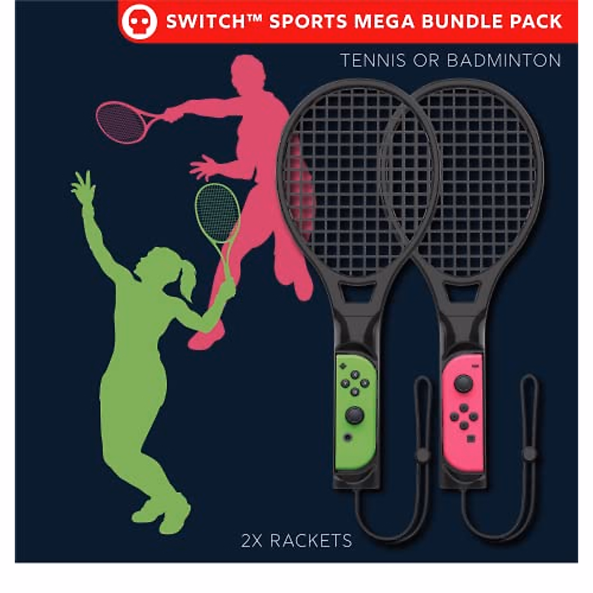 Numskull Nintendo Switch Sports Pack Mega Bundle - Designed For OLED Lite Console Users - Golf Clubs, Arm Bands, Rackets And More - Gamer Controller Accessory