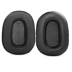 VEKEFF Replacement Cushion Ear Pads Kit for BlueParrott B450-XT Bluetooth Headset (Black PU)