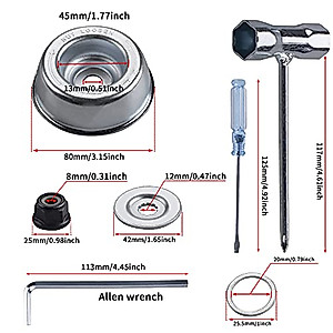 PLUMIA Gardening Machine Lawnmower Blade Adapter Kit, Maintenance Washer Kit Compatible with Stihl String Trimmers Brush Cutter