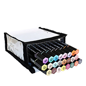 Totally-Tiffany EZ2O Sara Buddy Bag - Ideal for Storing Spectrum Noir Triblend Markers Storage - 2 Pack, 9 x 6 x 2 Inches