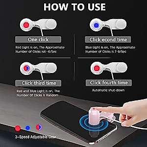 Auto Clicker for Phone Automatic Phone Screen Tapper, Simulated Finger Clicking USB Simulator for Gaming, Shopping, Giving a Like in Tiktok, Lightning Deal, Live Broadcasts, Reward Tasks (White-X)