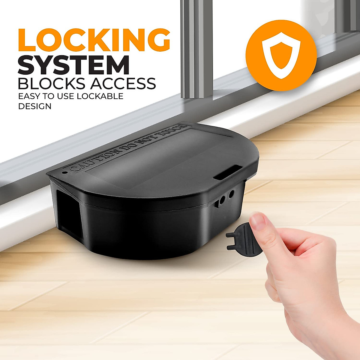 16 Pack - Mouse Bait Stations – Mice, Moles or Small Rodent Traps – Reusable Indoor Rodent Control Bait Box