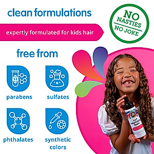 SoCozy Hair Mousse for Kids, Curl Volumizing Foam Mousse for Curly Hair (6 Fl Oz) Enhances Shine & Volume, Gentle Formula with Panthenol, Hydrolyzed Proteins & Keratin, Paraben & Sulfate-Free