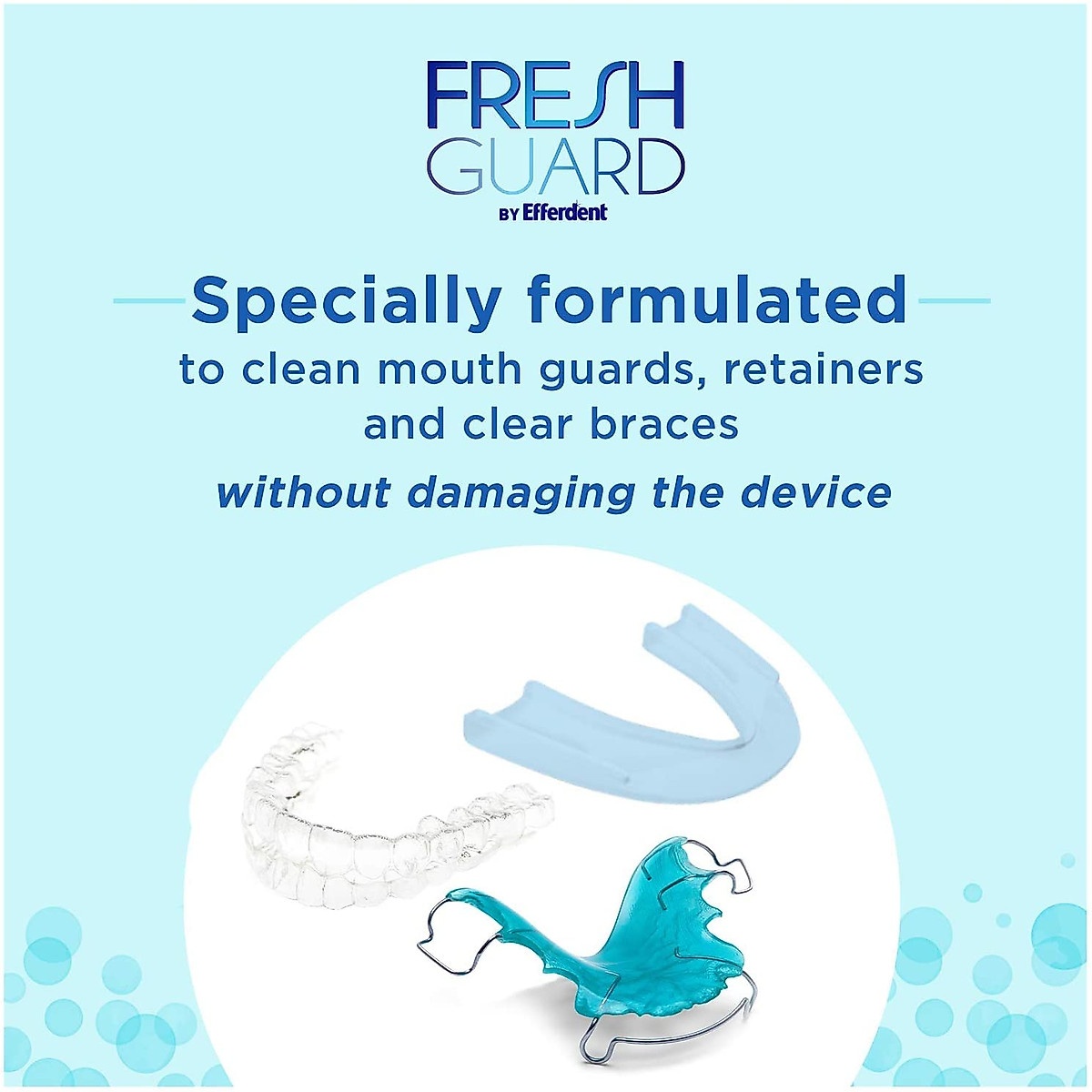 Fresh Guard Soak for Retainers Mouthguards Braces