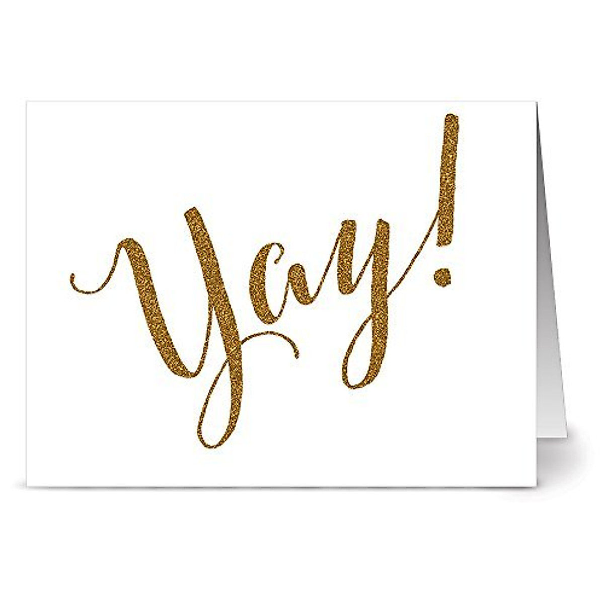 Note Card Cafe Congratulations Cards with Kraft White Envelopes | 36 Pack | Glitzy Congrats | Blank Inside, Glossy Finish | Set for Greeting Cards, Graduations, Promotions, Baby Showers