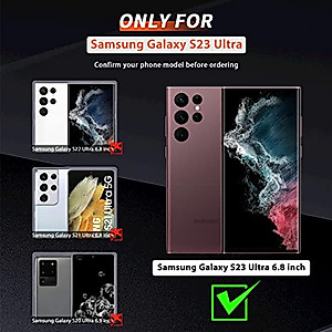 Defeneder Military Grade Drop Protection Case for Samsung Galaxy S23 Ultra, Heavy-Duty Tough Rugged Full Body Shockproof Hybrid Cover Purple