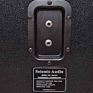 Seismic Audio - Empty 212 Guitar Speaker Cabinet - 2x12 PA/DJ PRO Audio - Loaded with Everything but Speakers. includes Grill, Wire, Jack Plates, Handles, etc.