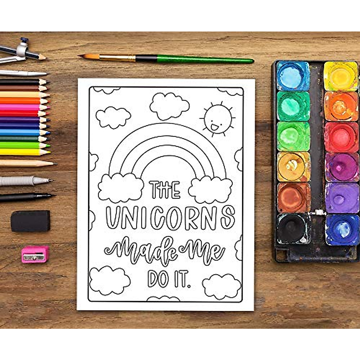 Unicorn Coloring Book: Ages 4-9
