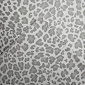Pointehaven 180 GSM Velvet Feel Luxury Cotton Printed Flannel Sheet Set, Cal King, Leopard