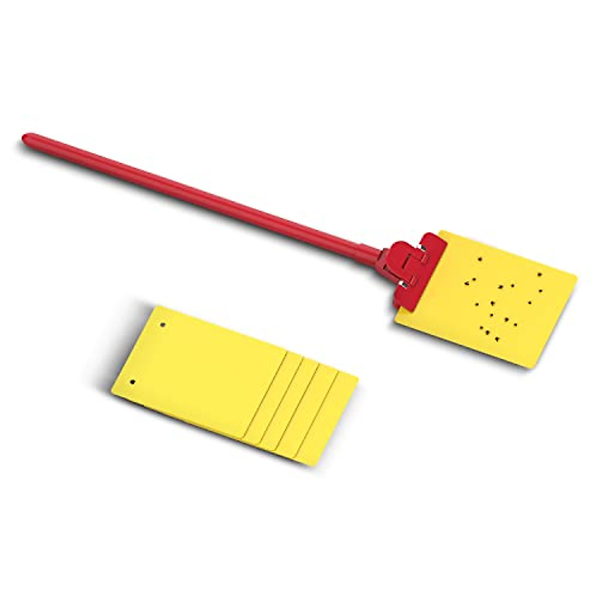 Slapstick Fly Swatter – Fly Catcher with Sticky Paper – Fly Trap for Flies, Mosquitos, Bugs – Efficient Fly Traps for Home – High Adhesive Power – Pack of 5 Adhesive Fly Strips - Now with Extra Packs