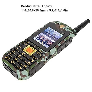 DAUZ Big Button Cell Phone PC 4.0 4800mAh 2.2 Inch 100-240V Indoor Legacy Cellphone (US Plug)