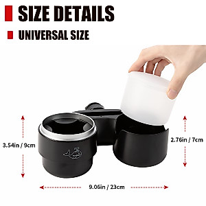 Funbliss Baby Stroller Parent Cup Holders - 4 in 1 Multifunctional Stroller Snack Tray with Phone Holder & Bonus Hooks - Removable Stroller Tray & Drink Holder,