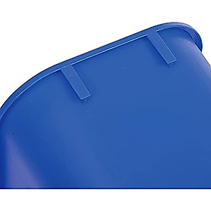 Global Industrial Plastic Recycling Wastebasket, 13-5/8 Qt., Blue