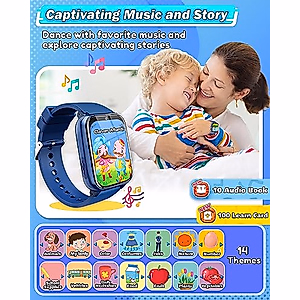 Sueseip Kids Watch for Boys Toys Age 6-8, HD Touchscreen Dual Cameras Smart Watch for Kids Boys Ages 5-7, Kids Toys with 26 Games Learn Card Audio Story for 6 7 8 9 10 Year Old Boys Birthday Gifts