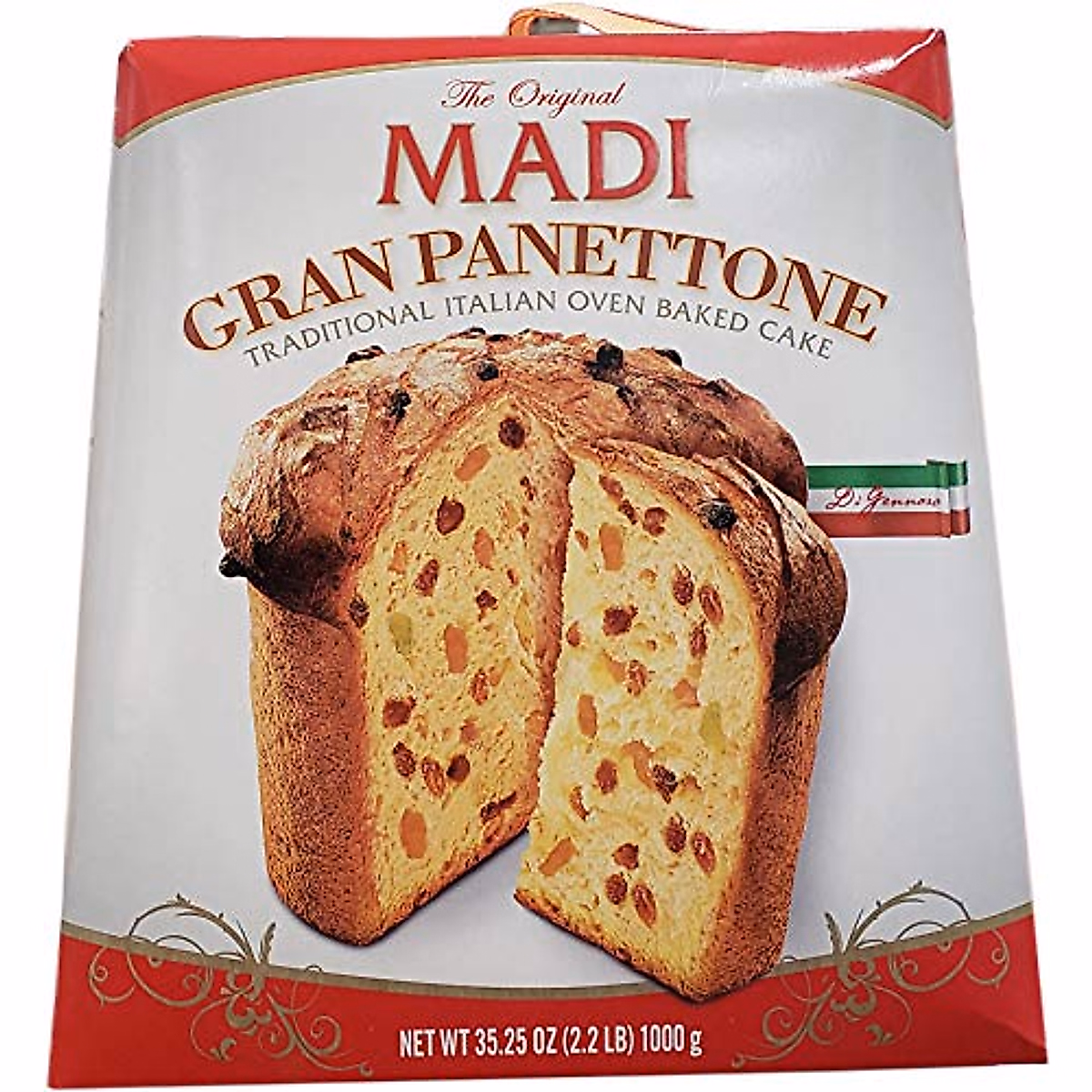 Gran Panettone Italian Cake, 35.25 oz (MADI CAKE 1 KG)