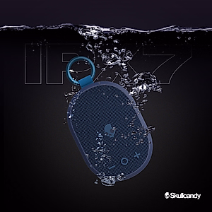 Skullcandy Kilo Wireless Bluetooth Speaker - IPX7 Waterproof Mini Bluetooth Speaker with 24 Hour Battery, Downward Firing Passive Radiator, and True Wireless Pairing - Perfect for Outdoor