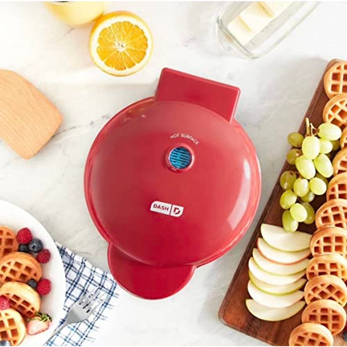 Express Waffle Bite Maker Red